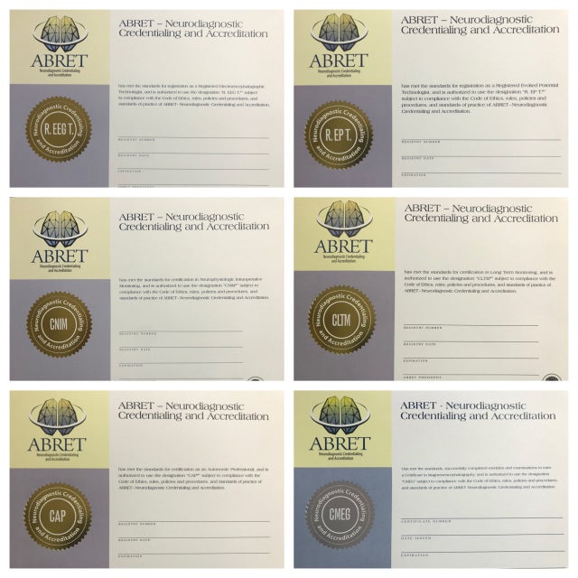 Certificates | ABRET